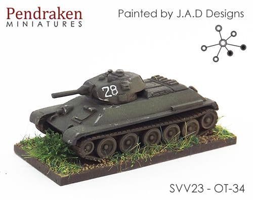 Pendraken 10mm WWII Soviet OT-34 flamethrower