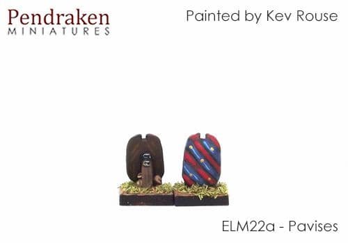 Pendraken 10mm MEDIEVAL Late European Pavises 10