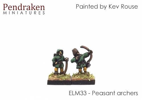 Pendraken 10mm MEDIEVAL Late European Peasant archers