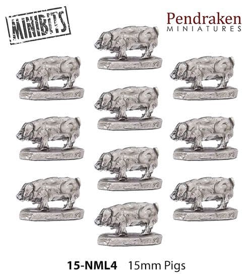 15mm Animals Pigs