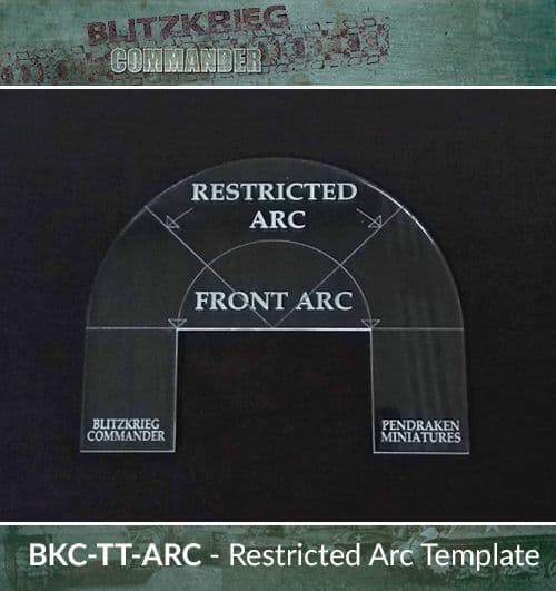 Blitzkrieg Commander Restricted Arc template