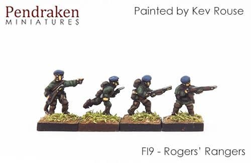 Pendraken 10mm French & Indian War Rogers Rangers