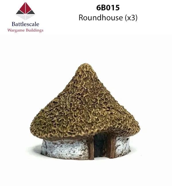 BATTLESCALE 6mm Roundhouse pack of 3
