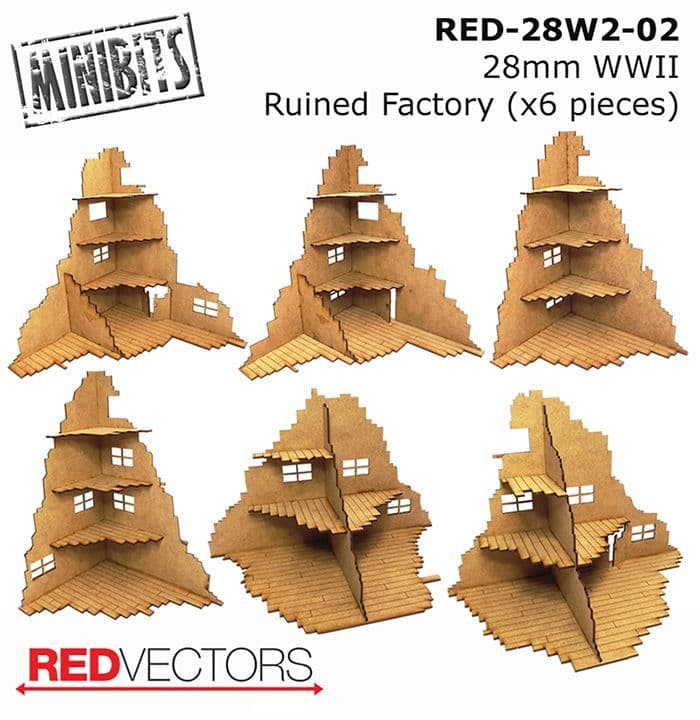 RED VECTORS MDF 28mm Ruined factory