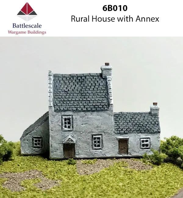 BATTLESCALE 6mm Rural House with Annex