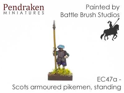 Pendraken 10mm English Civil War Scots armoured pikemen standing