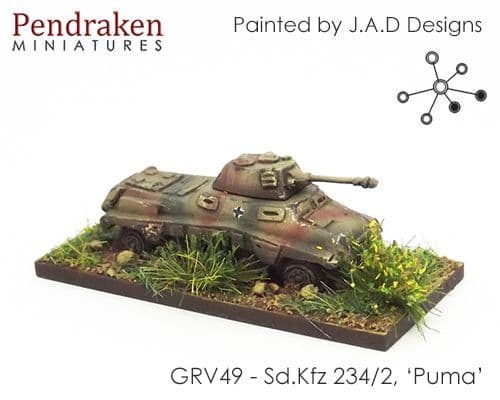 Pendraken 10mm WWII German Sd.Kfz 234/2 'Puma', 50mm gun