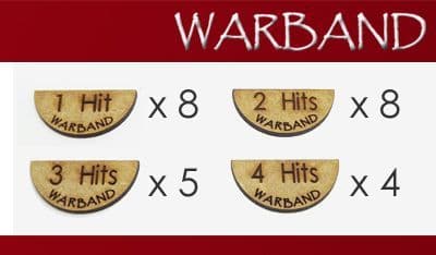 Warband Tokens Semi-Circular Tokens