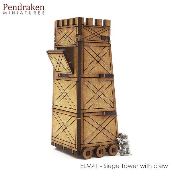 Pendraken 10mm MEDIEVAL Late European Siege tower with crew