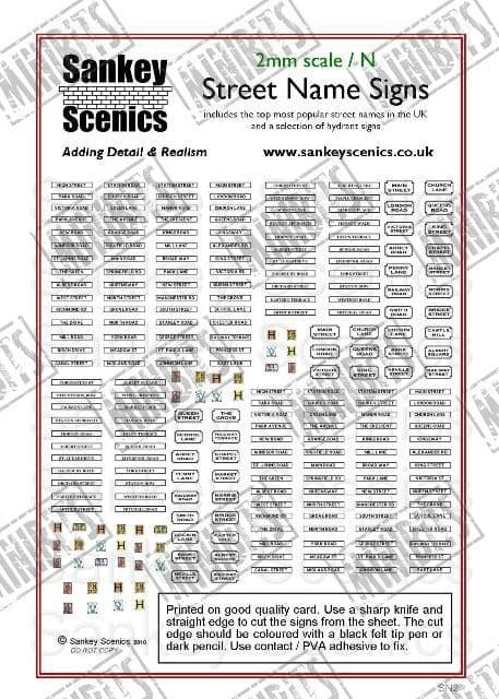 Decals Street Name Signs