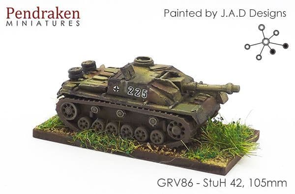 Pendraken 10mm WWII German StuH 42, 105mm