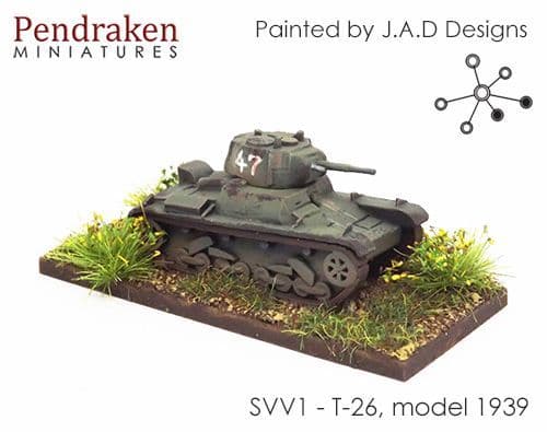 Pendraken 10mm WWII Soviet T-26, model 1939