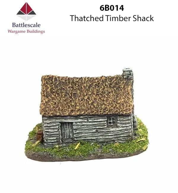 BATTLESCALE 6mm Thatched Timber Shack