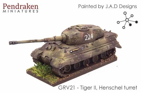 Pendraken 10mm WWII German Tiger II, Henschel turret