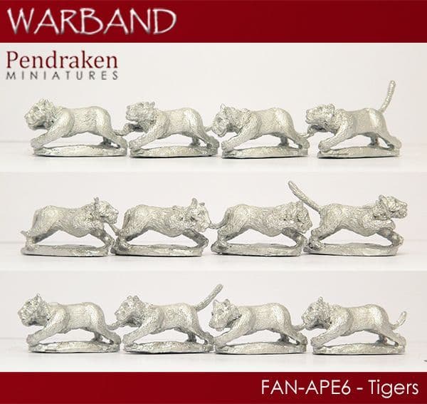 Pendraken 10mm-12mm FANTASY Samurai Apes Tigers