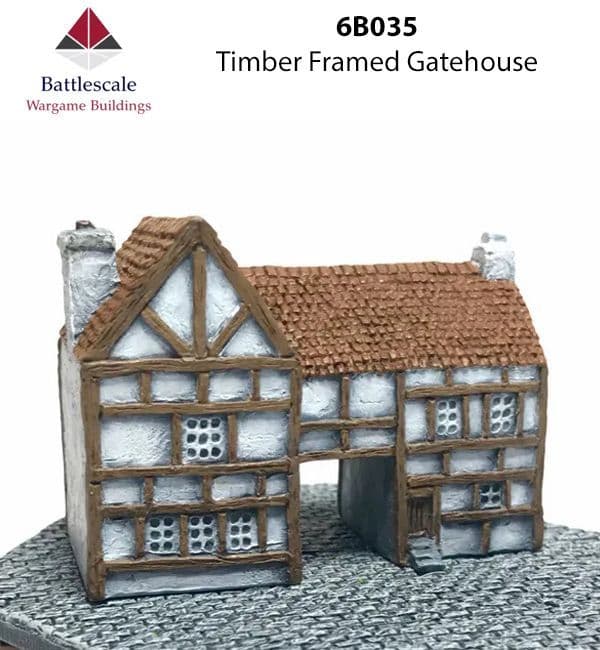 BATTLESCALE 6mm Timber Framed Gatehouse