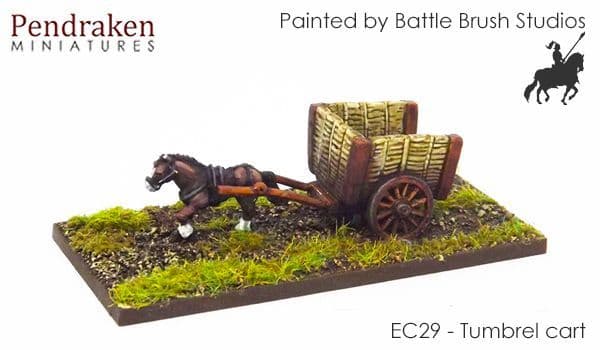 Pendraken 10mm English Civil War Tumbrel cart