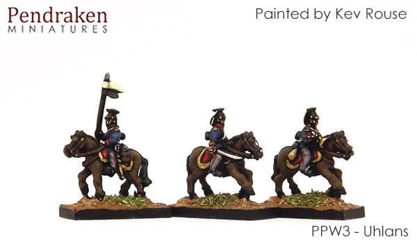 Pendraken 10mm 1860/70s Prussian Uhlans