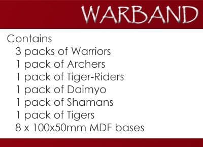 Pendraken 10mm-12mm FANTASY Samurai Apes Warband Samurai Apes Army Pack