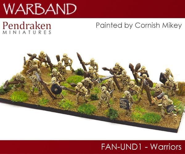 Pendraken 10mm-12mm FANTASY Undead Warriors