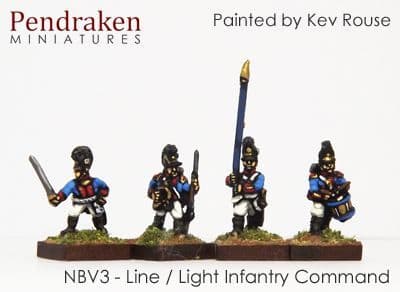Pendraken 10mm NAPOLEONIC 1809 Bavarian Line / light infantry march attack