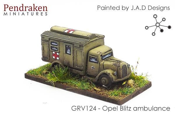 Pendraken 10mm WWII German Opel Blitz ambulance