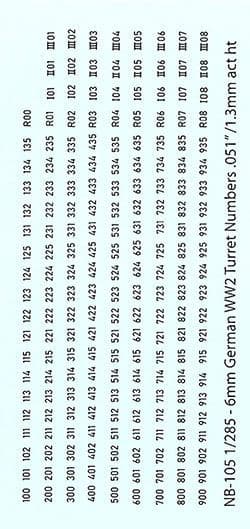 Numbers / Letters